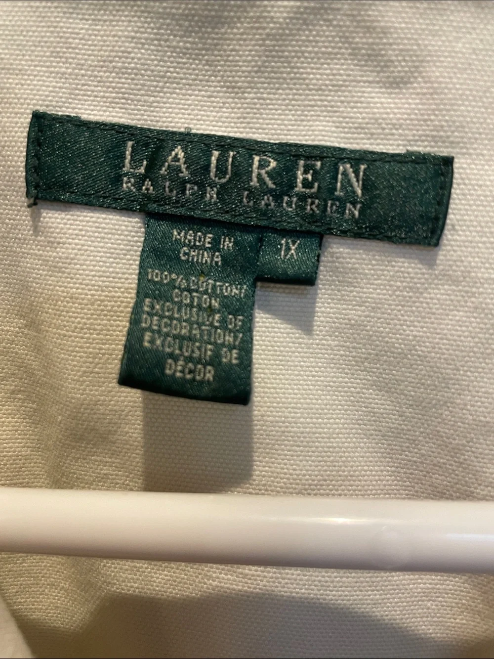 Ralph Lauren | Jackets & Coats | Ralph Lauren Cream Embroidered Cotton ...